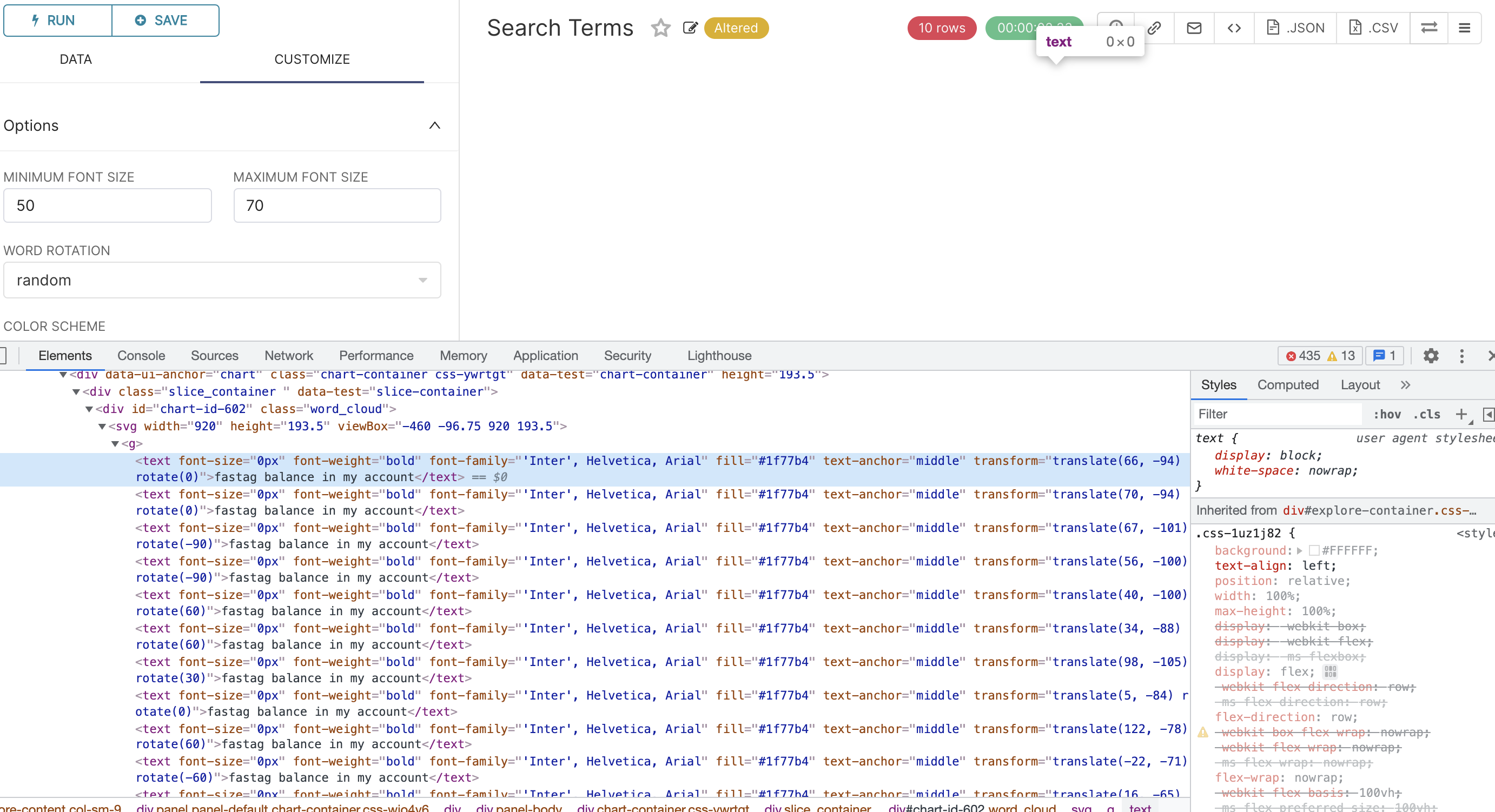 Word Cloud not displaying in Superset 1.0 · Issue #18630 · apache ... Word Cloud not displaying in Superset 1.0 · Issue #18630 · apache ...