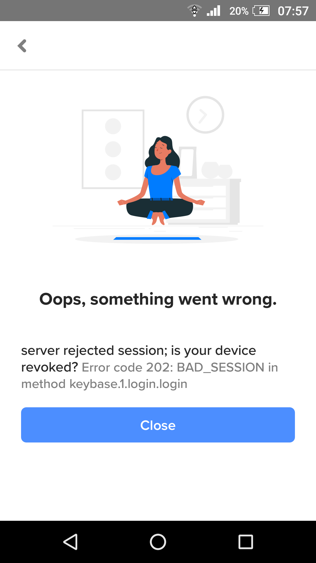 Still get error 202 log in, please help · Issue #21798 · keybase/client · GitHub