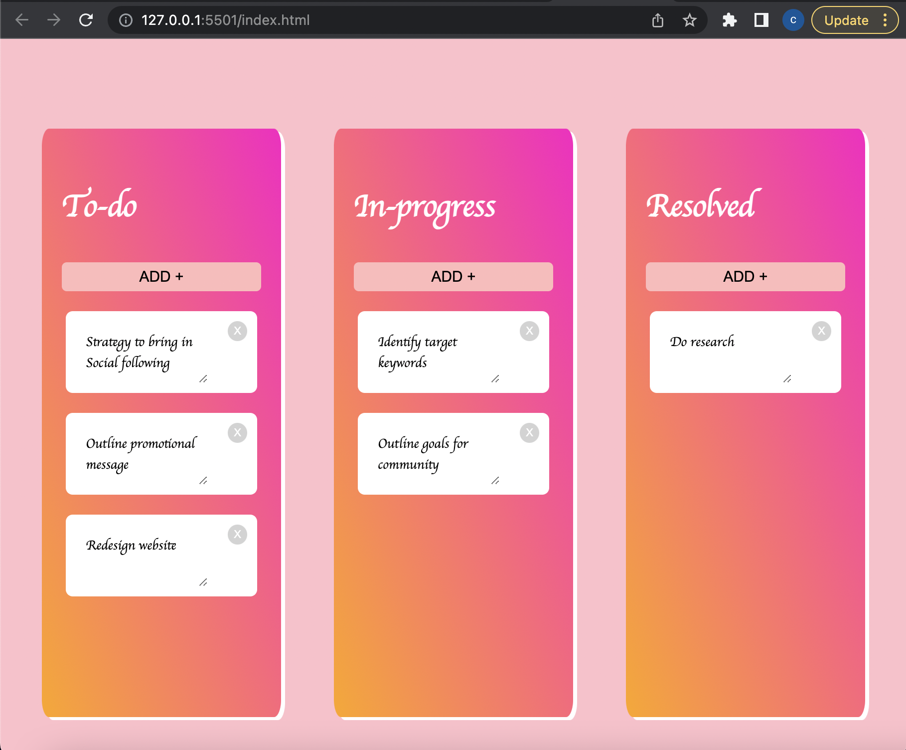 GitHub - chiraag918/Trello-Board: This project focuses on the development of Kanban or Trello ...
