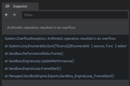Arithmetic operation resulted in an overflow. · Issue #2381 · Facepunch/sbox-issues · GitHub
