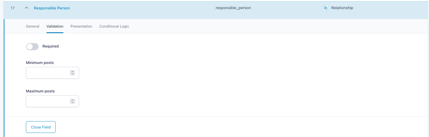 Relationship Field Type Requires A Minimum Of 1 Even Though It S Not Required Nor Has A Minimum
