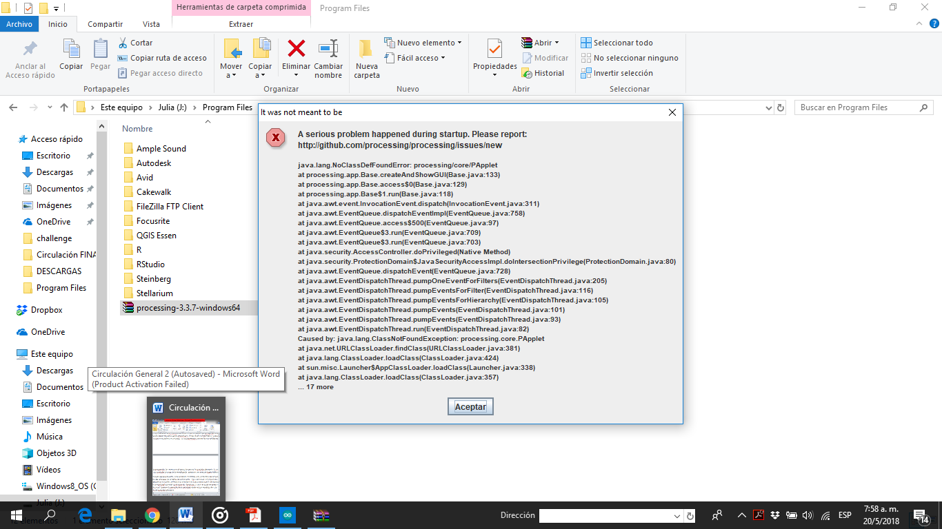 A Serious Problem Happened During Setup · Issue 5513 · Processingprocessing · Github 9878