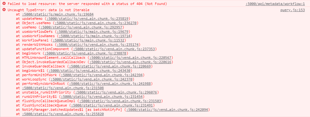 Ui Bug With V336 Typeerror Data Is Not Iterable · Issue 2588 · Netflixconductor · Github