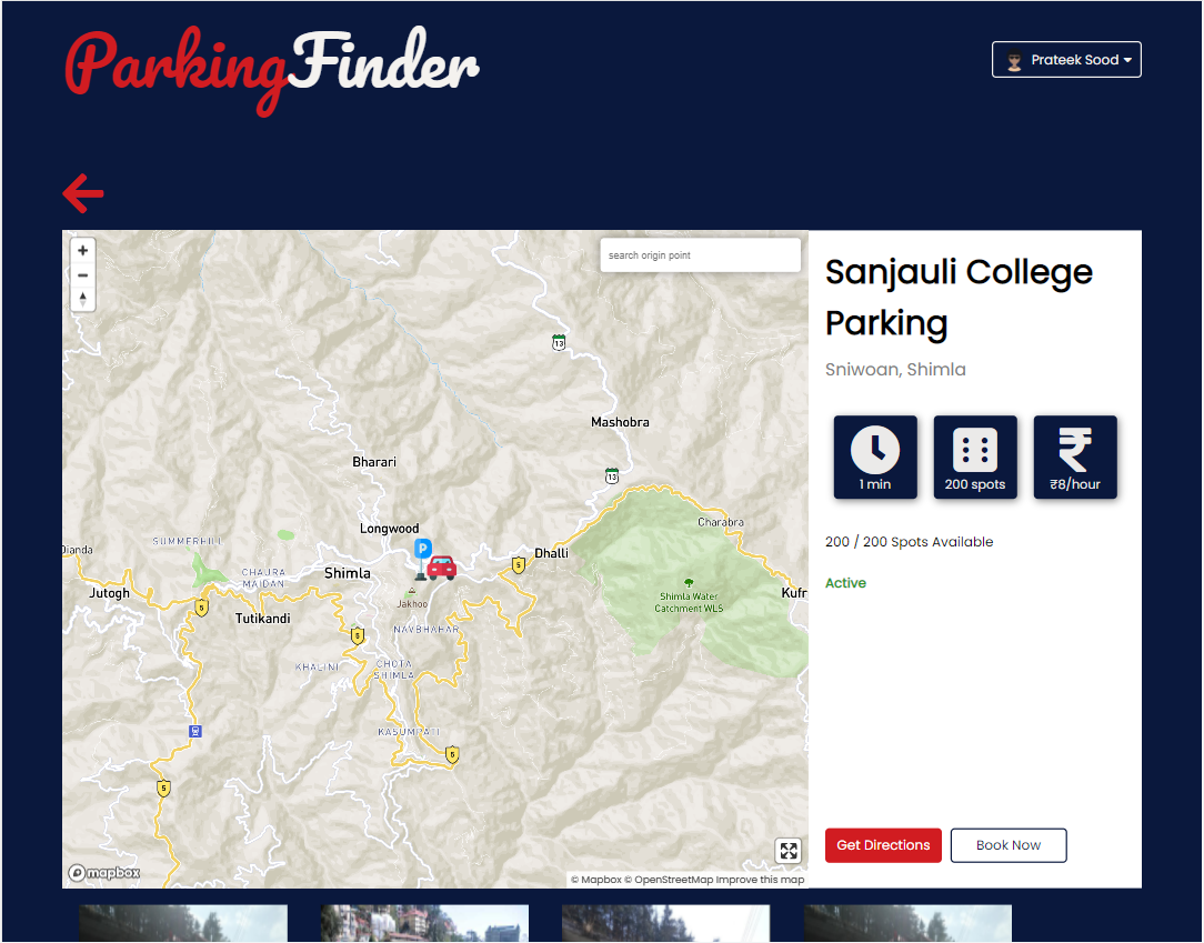GitHub - prateeksood/parking-finder