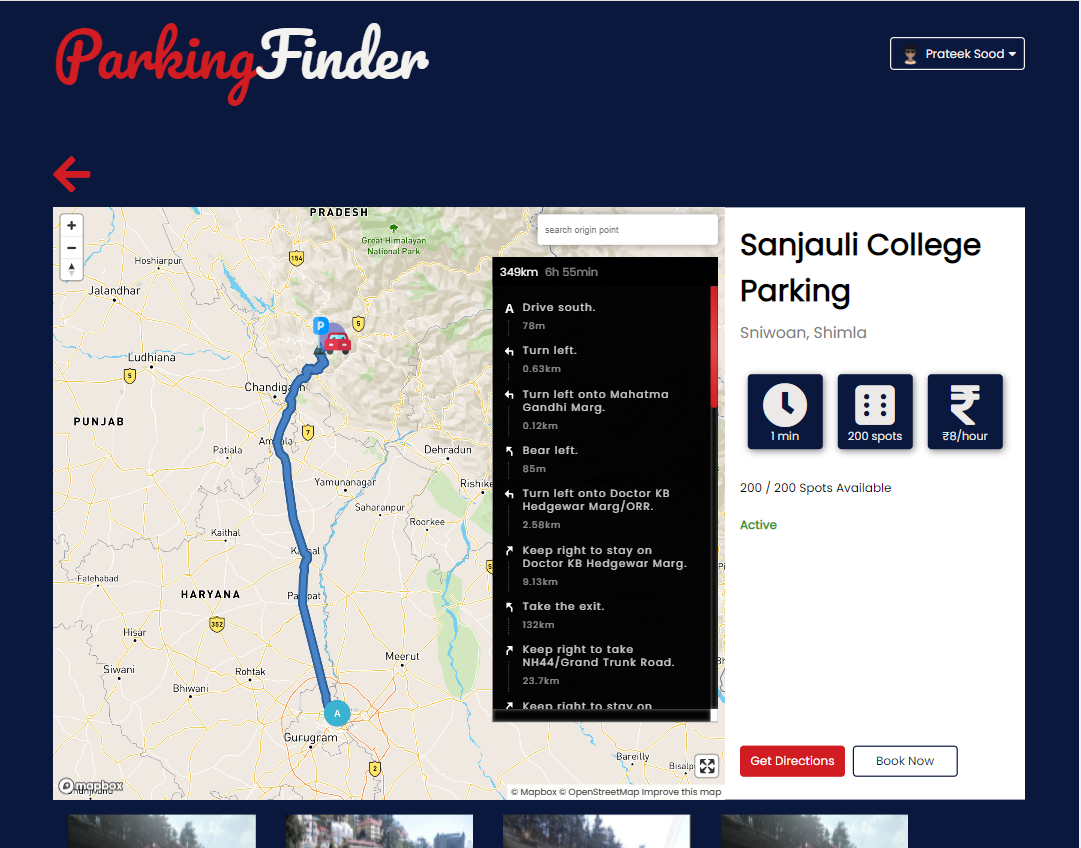 GitHub - prateeksood/parking-finder