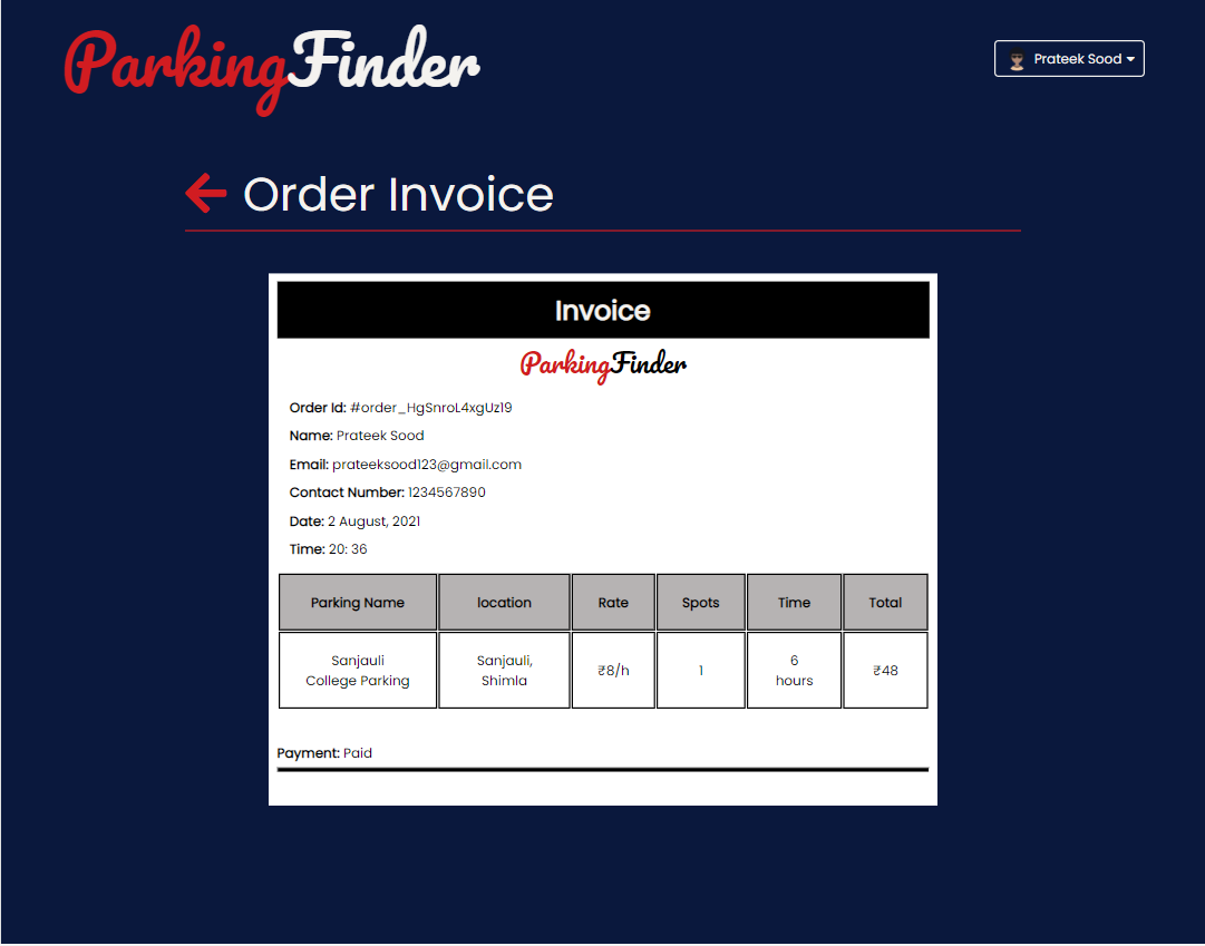GitHub - prateeksood/parking-finder
