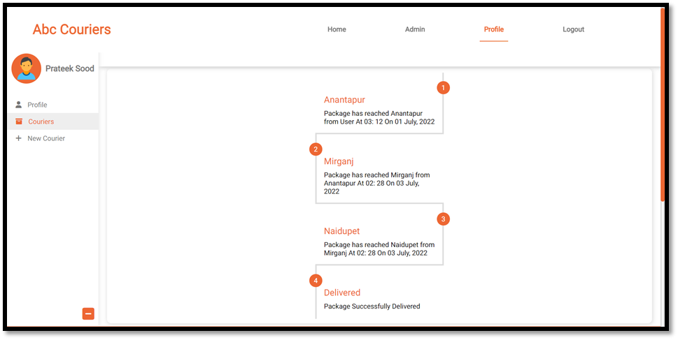 GitHub - prateeksood/courier-tracker