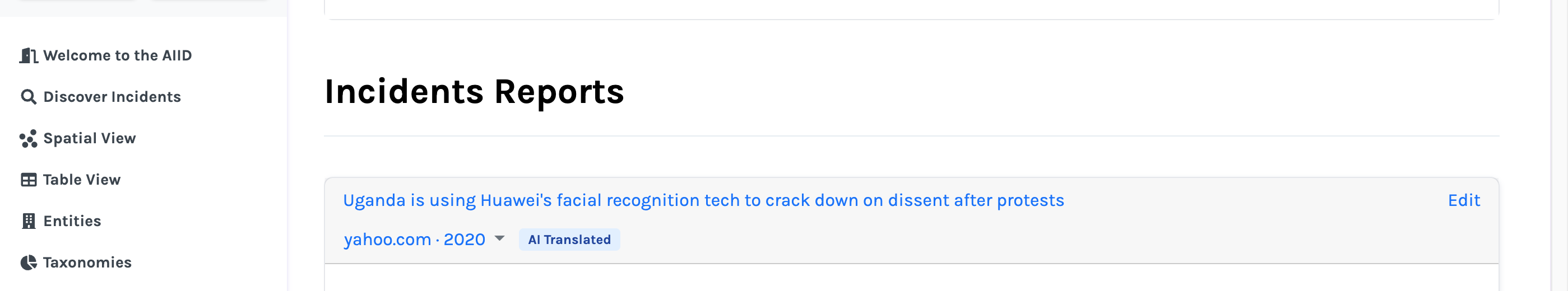 Citation Page – Typo · Issue #1338 · responsible-ai-collaborative/aiid · GitHub