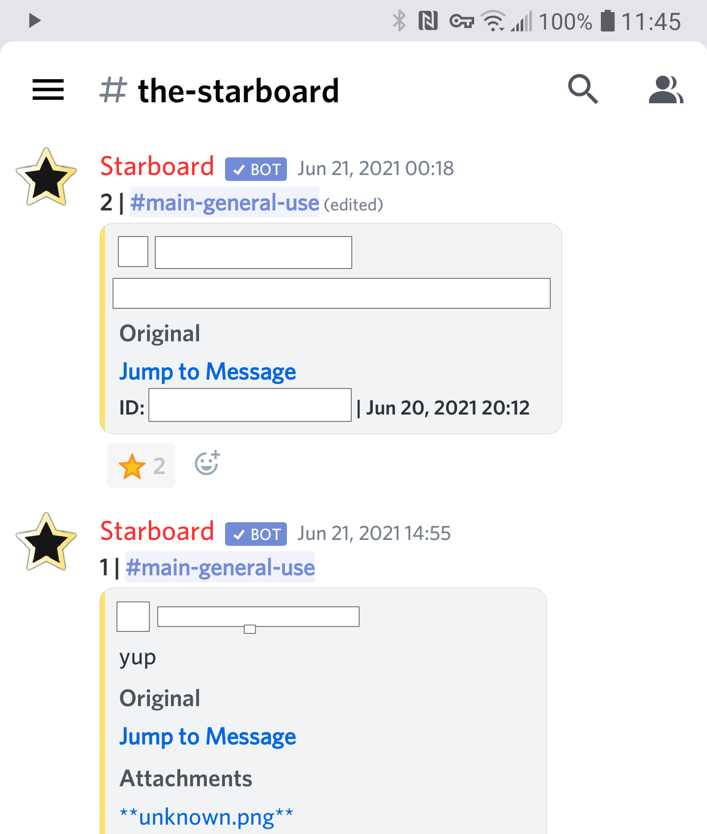 "Jump to Message" text on mobile as **Jump to Message** · Issue #64 · CircuitSacul/Starboard-1 ...