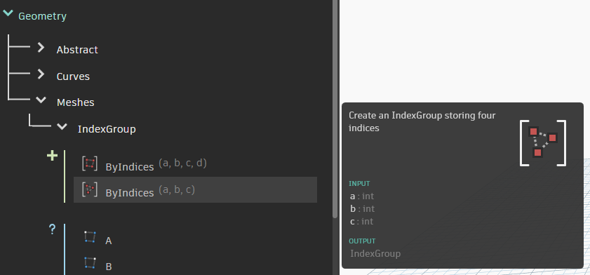 IndexGroup.ByIndices (3 indices) needs to be edited. · Issue #14123 · DynamoDS/Dynamo · GitHub