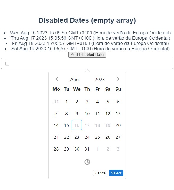 Disabled Dates Style Problem · Issue 528 · Vuepicvue Datepicker · Github