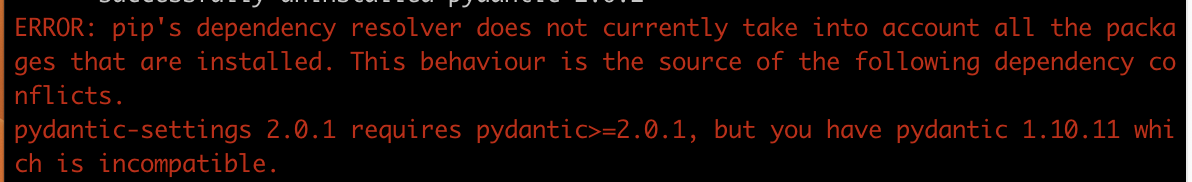 Pydanticimporterror `basesettings` Has Been Moved To The `pydantic Settings` Package · Issue 