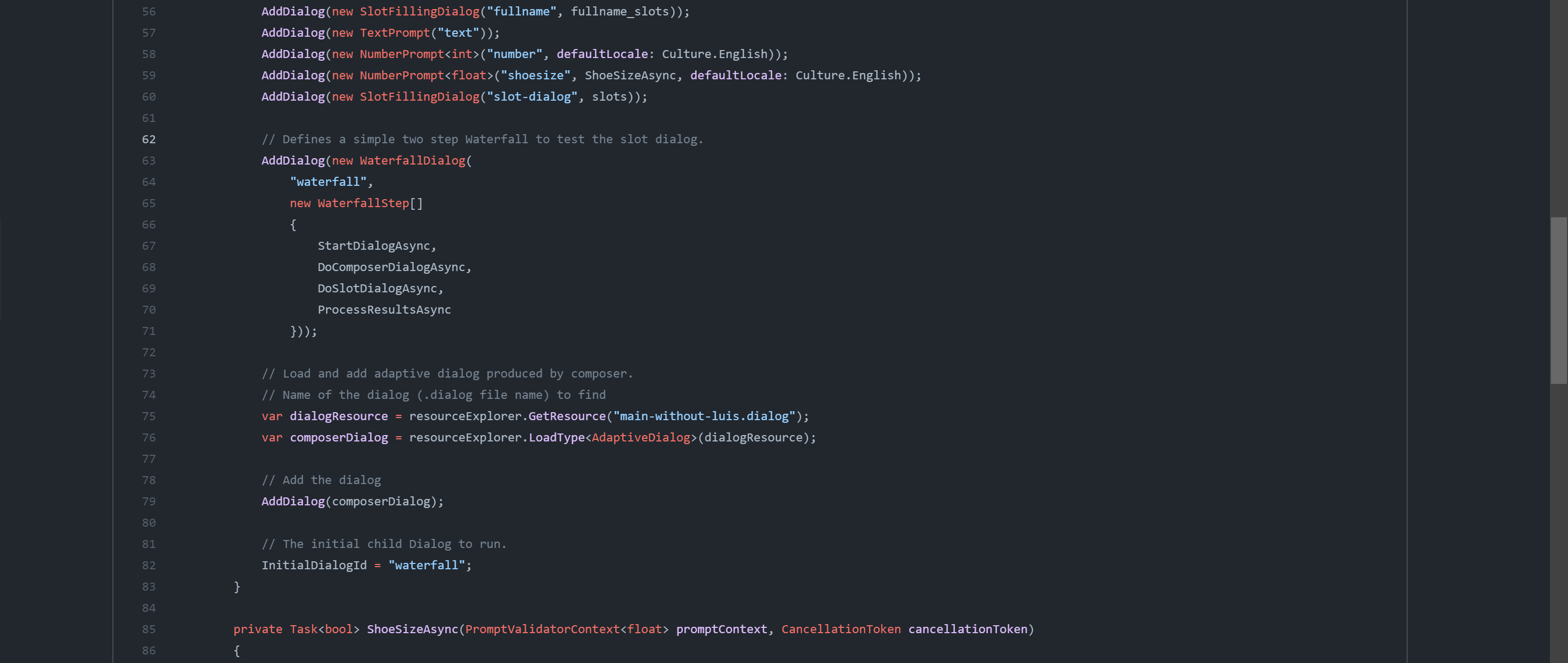 Integrating composer dialogs using Adaptive dialogs · Issue #3693 · microsoft/BotBuilder-Samples ...