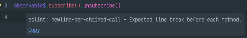 Newline Per Chained Call Not Working As Expected · Issue 12970 · Eslinteslint · Github