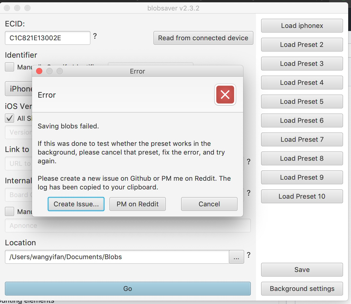 Cannot Save Blobs For Ios13 Official Version · Issue 106 · Airsquared Blobsaver · Github