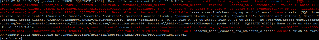 tables do not exist · Issue #8194 · grokability/snipe-it · GitHub