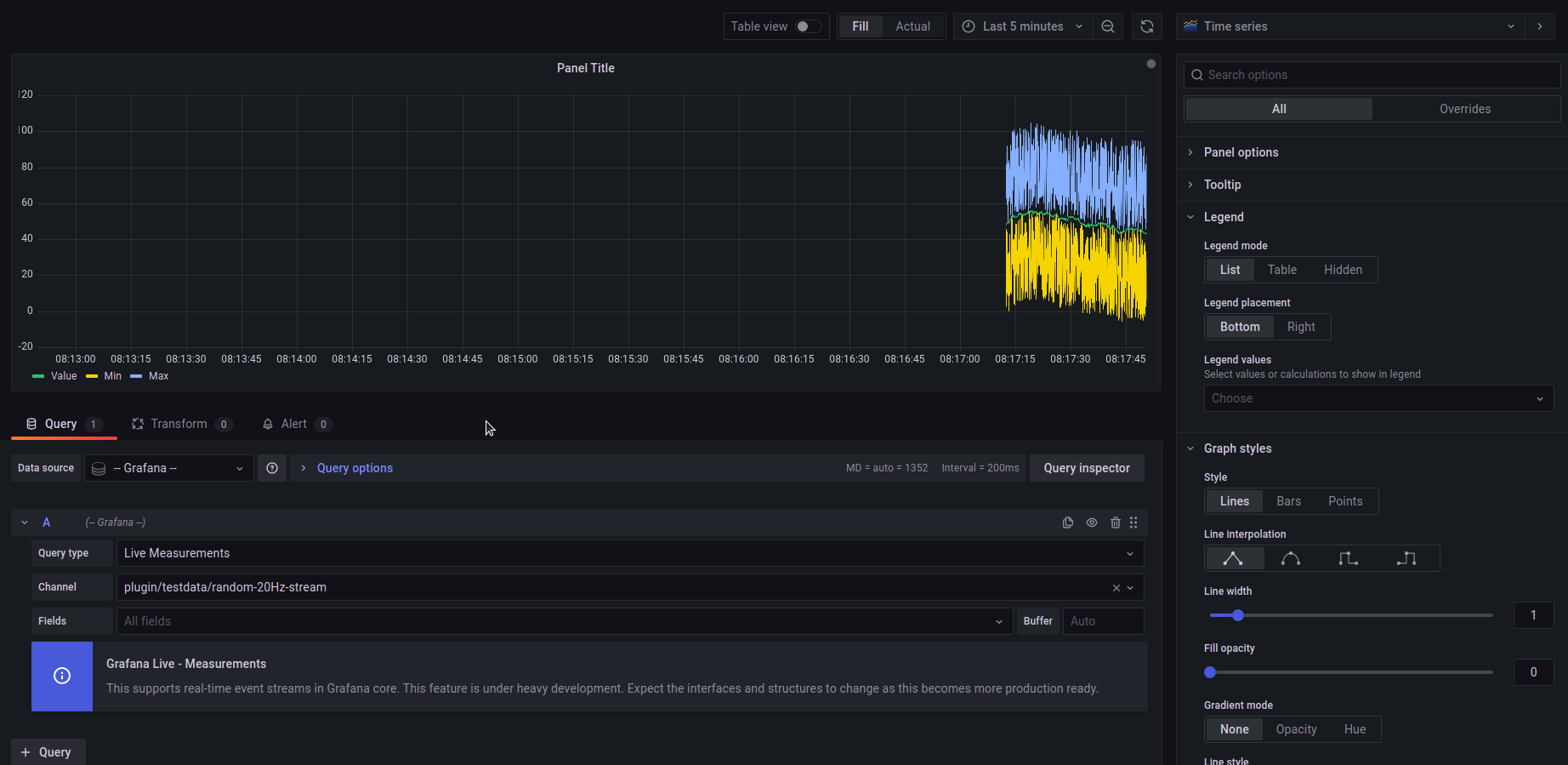 MixedDataSource: Support live stream queries · Issue #35976 · grafana/grafana · GitHub