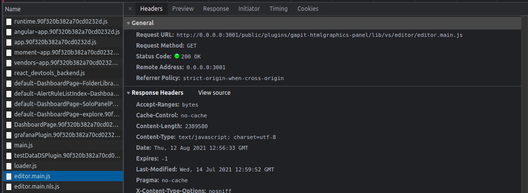 HTML Graphics plugin - configuration screen locked in “loading” · Issue ...