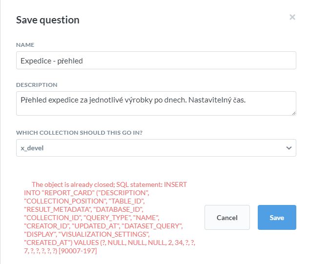 java.lang.IllegalStateException: File corrupted - Cannot save some of native questions · Issue ...