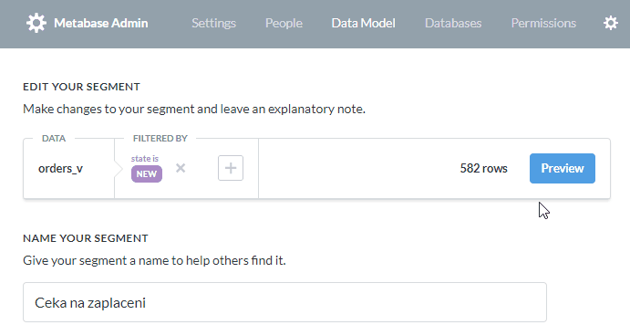 Admin Data Model Segment Preview Not Working · Issue 8369 · Metabasemetabase · Github 