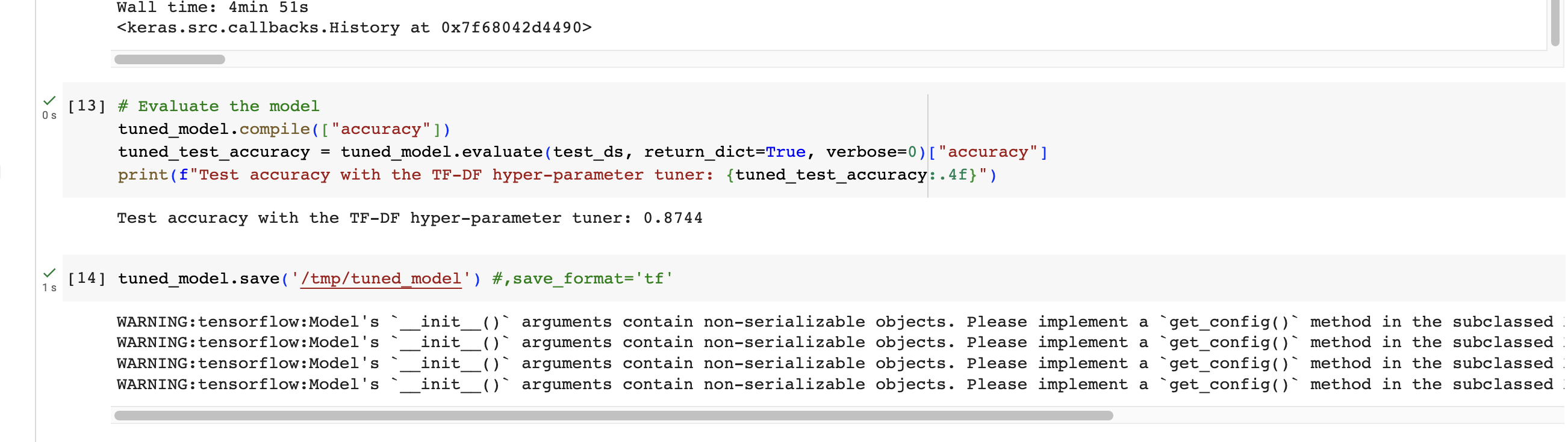 Save and load model with tunning in automatic_tuning_colab.ipynb · Issue #194 · tensorflow ...