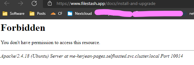 [bug] Docs pages are down · Issue #462 · mickael-kerjean/filestash · GitHub