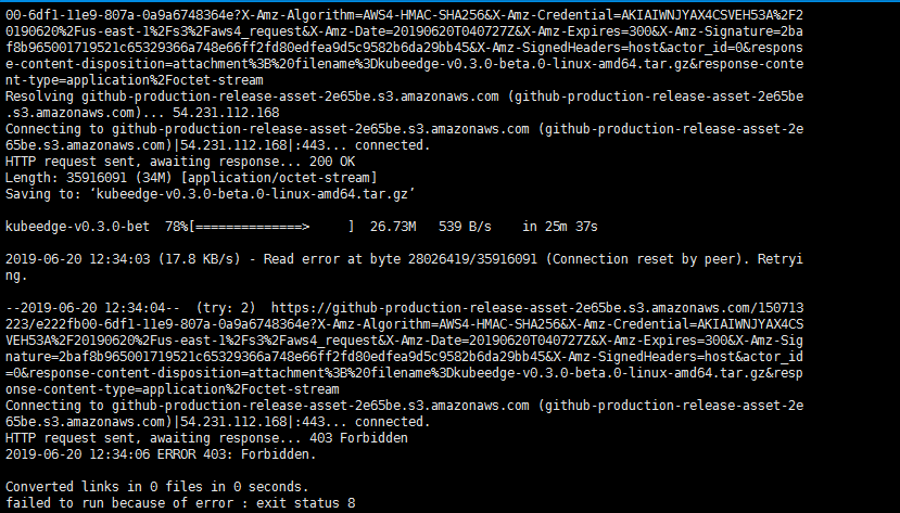 a problem about keadm init when installing kubeedge · Issue #729 · kubeedge/kubeedge · GitHub