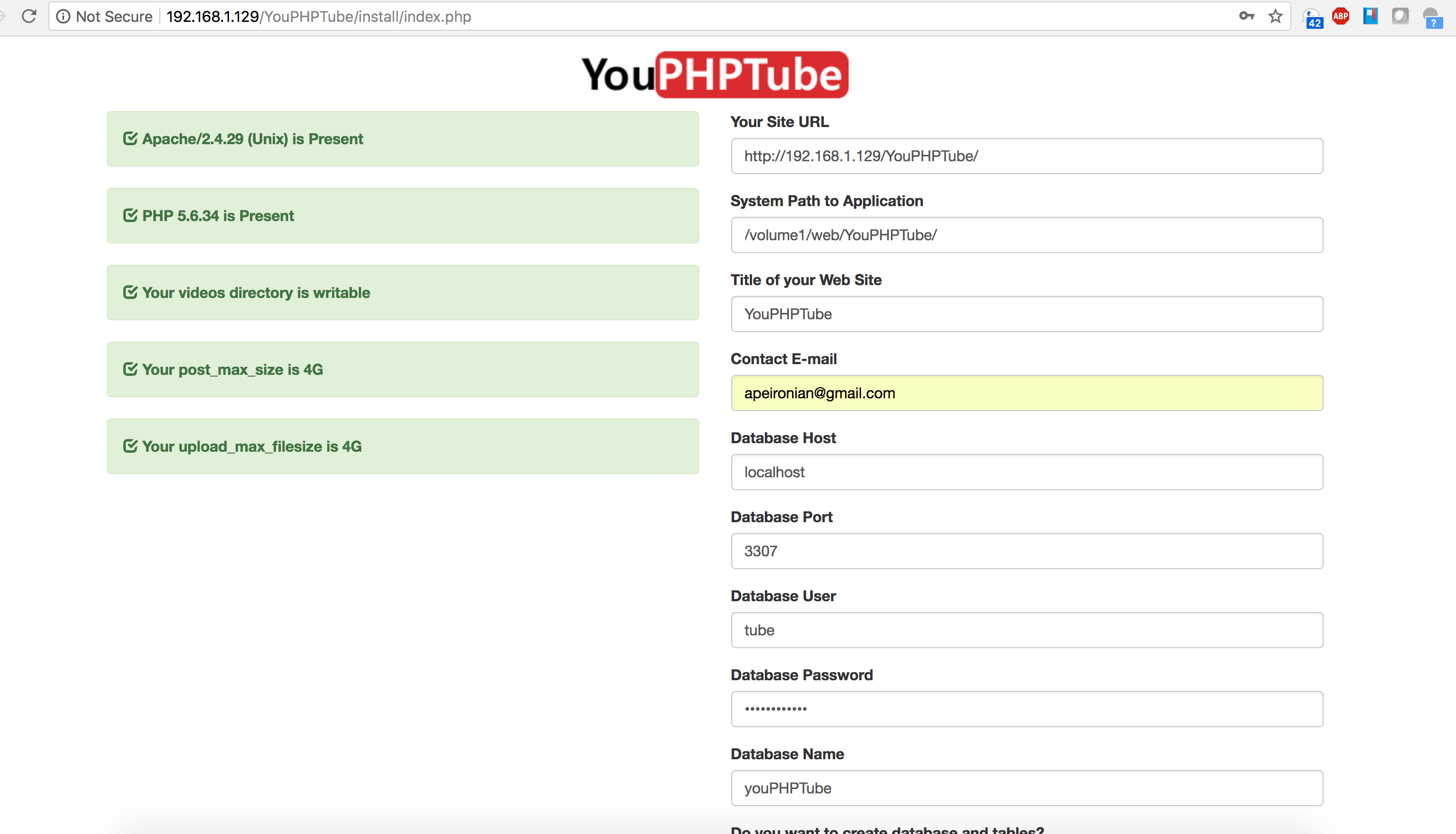 New install error · Issue #725 · WWBN/AVideo · GitHub