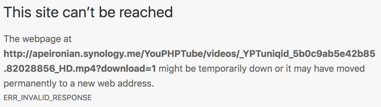 upload works, public encoder works, but site won't play videos and can ...
