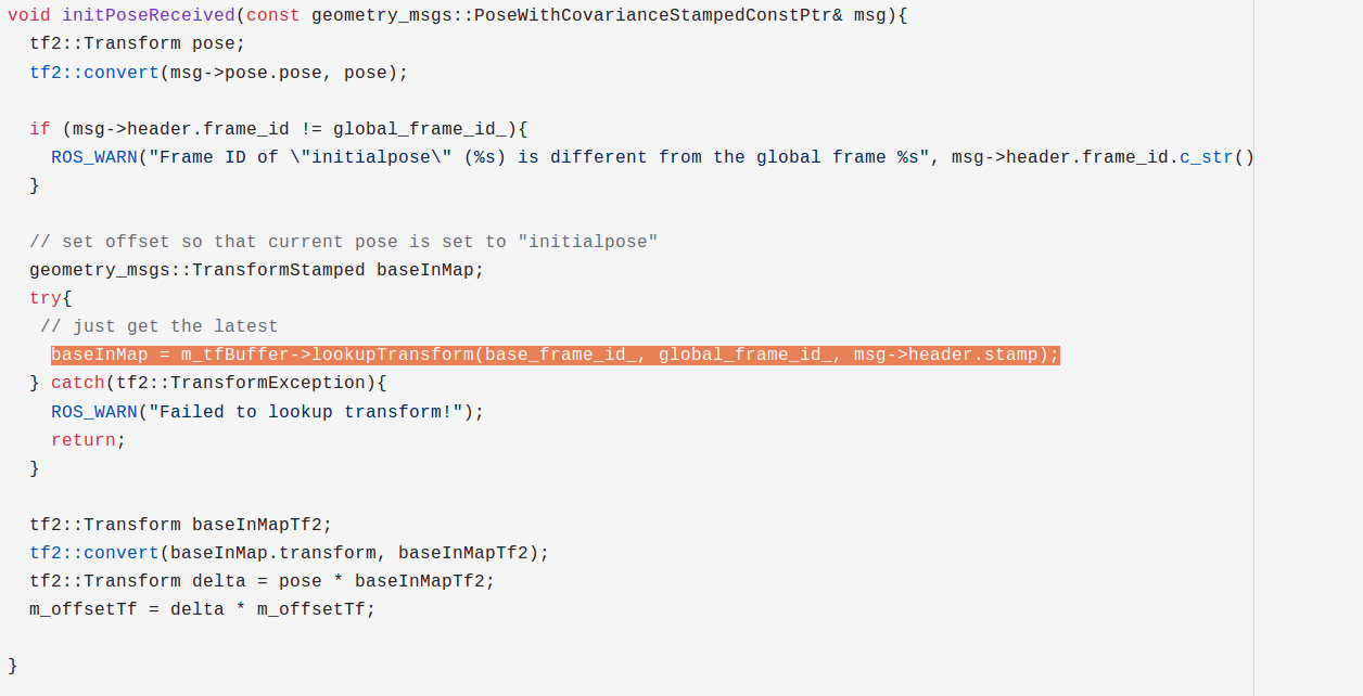Error in fake_localization package: lookupTransform. Not enough time ...