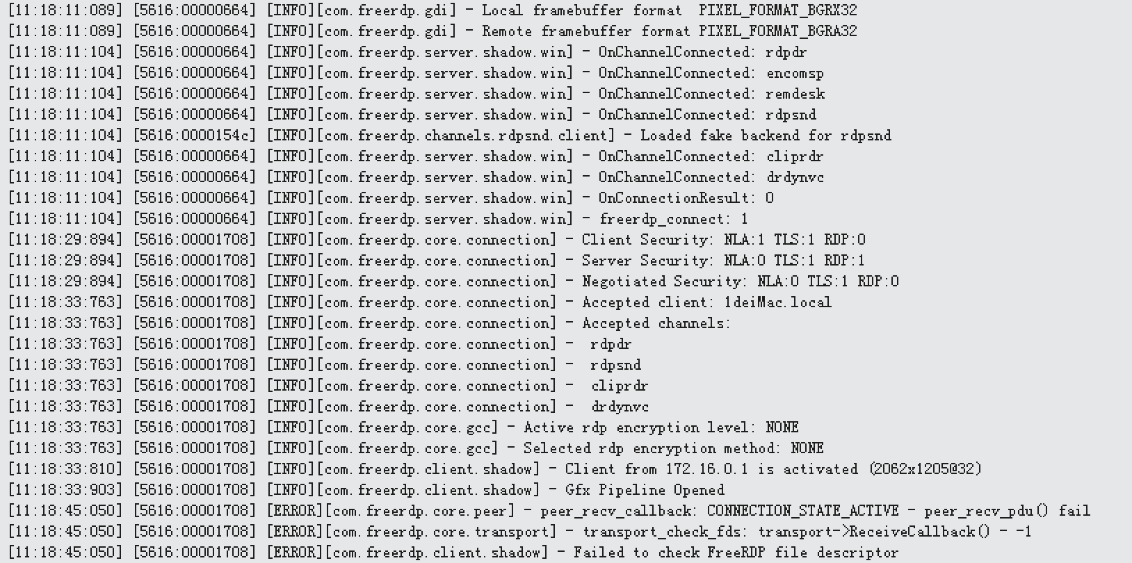 FreeRDP-shadow-cli error regarding syncing screens · Issue #5433 · FreeRDP/FreeRDP · GitHub