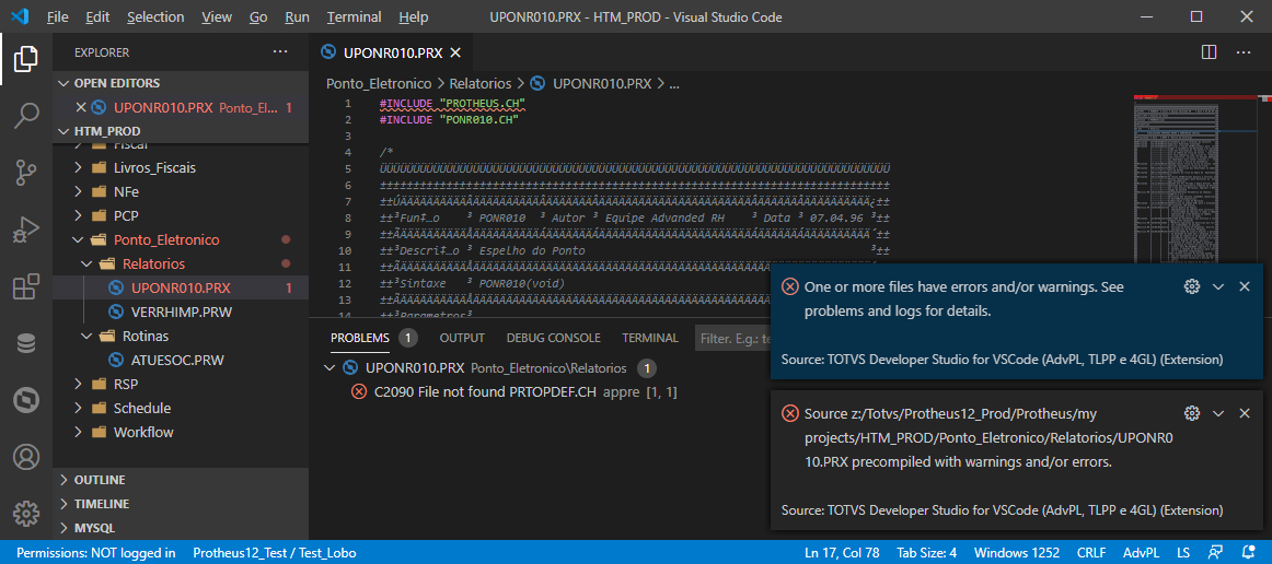 C02090 File not found PRTOPDEF.CH · Issue #452 · totvs/tds-vscode · GitHub