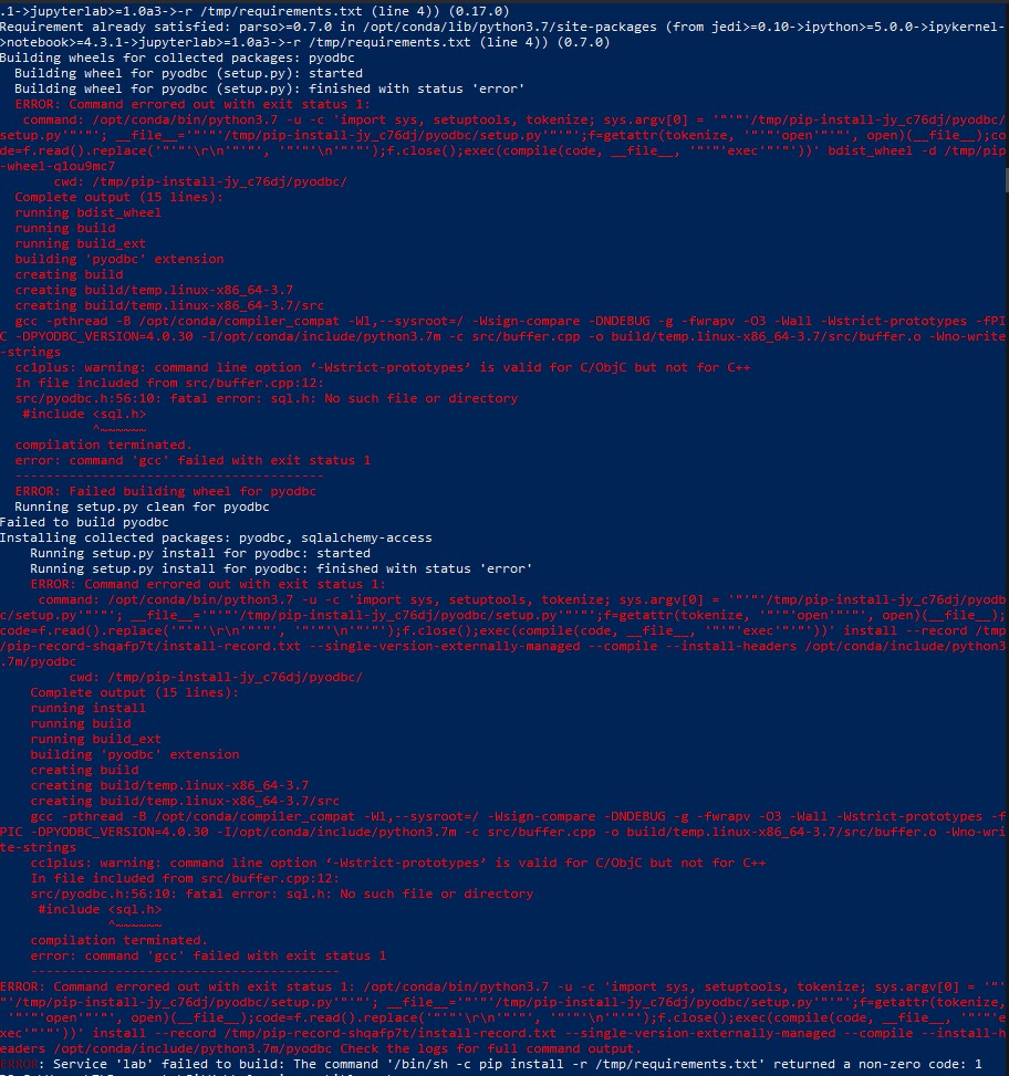Docker Compose Build Errors With Gcc And Sqlh · Issue 38 · Cityoflosangelesplanning