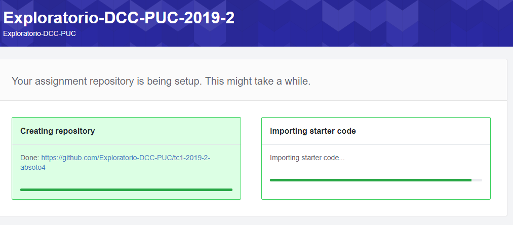 GitHub Classroom · Issue #5 · Exploratorio-DCC-PUC/Syllabus · GitHub