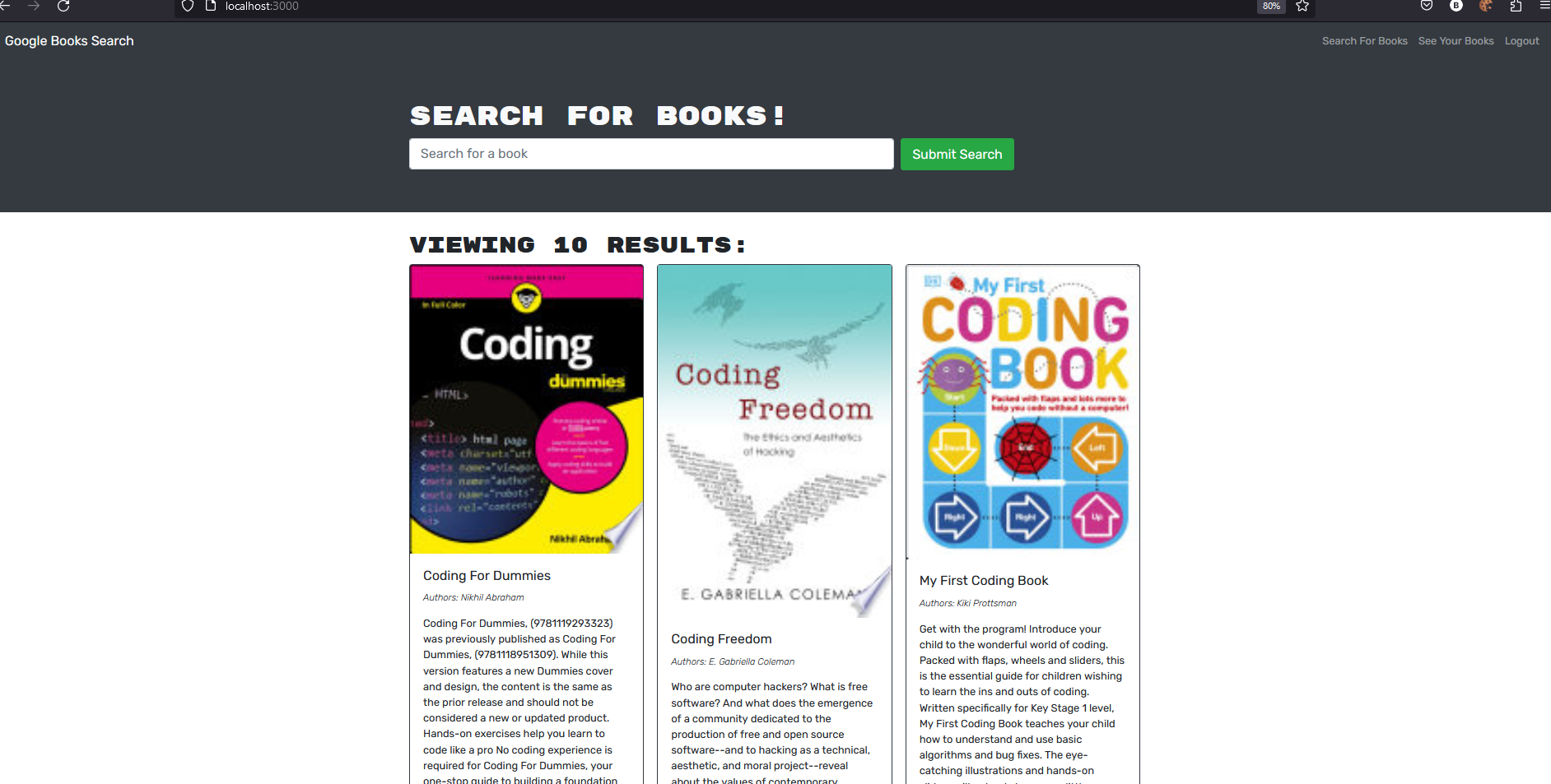 GitHub - GEEZEE91/Book-Search-Engine