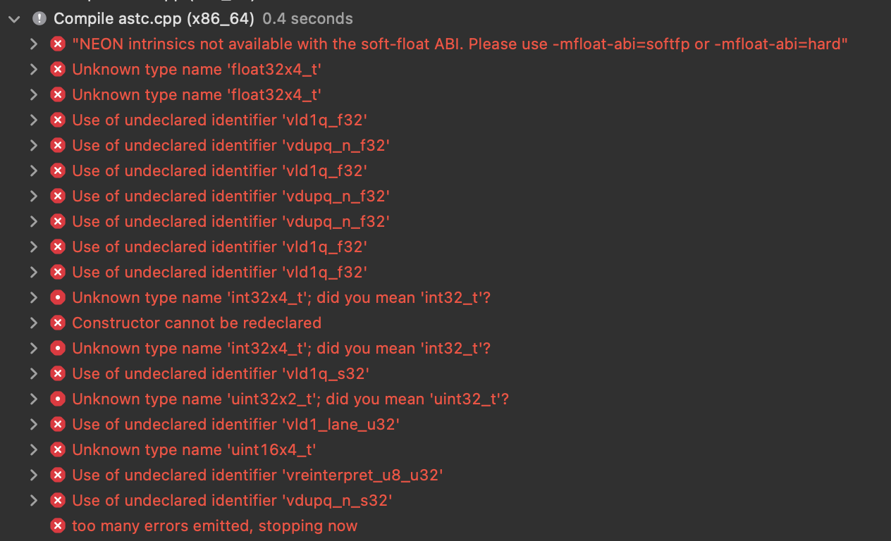 Ios Simulators Astc Compile Error When Platform Set To Os64combined · Issue 860 · Axmolengine
