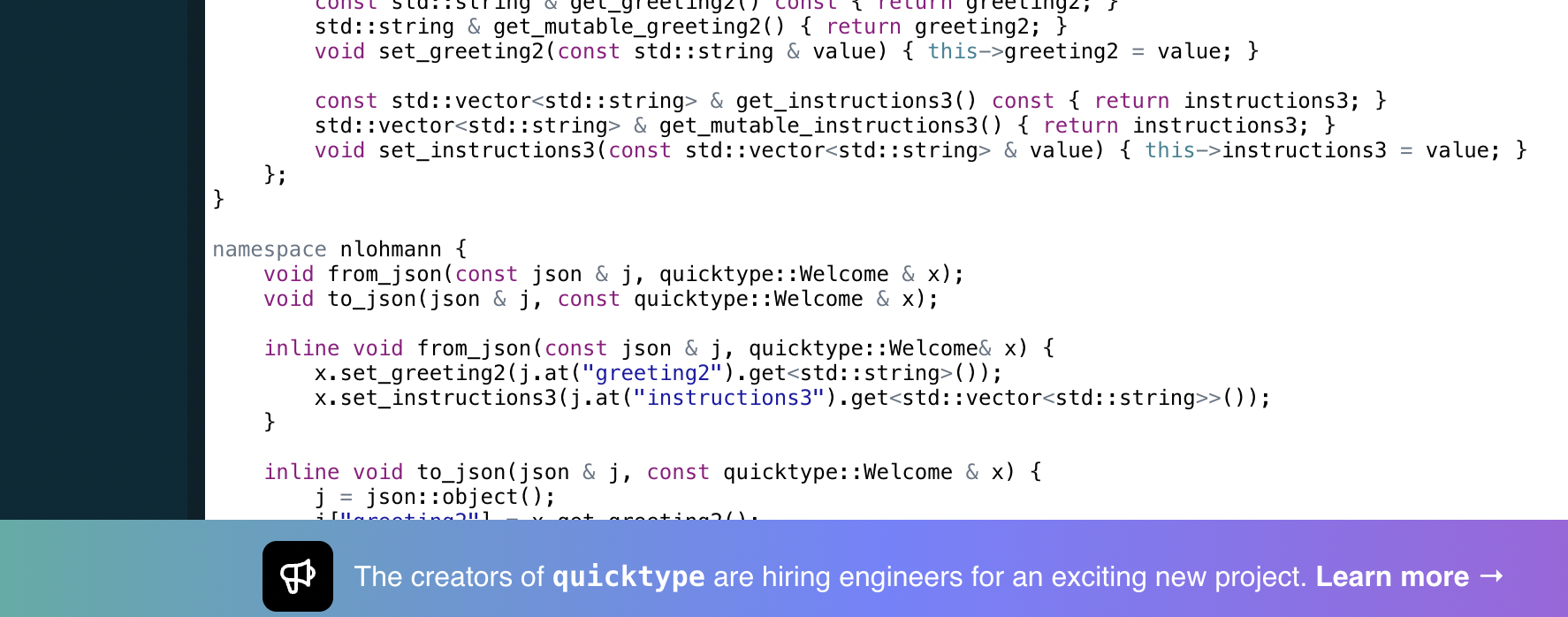 Footer bar is breaking usability · Issue #2006 · glideapps/quicktype · GitHub