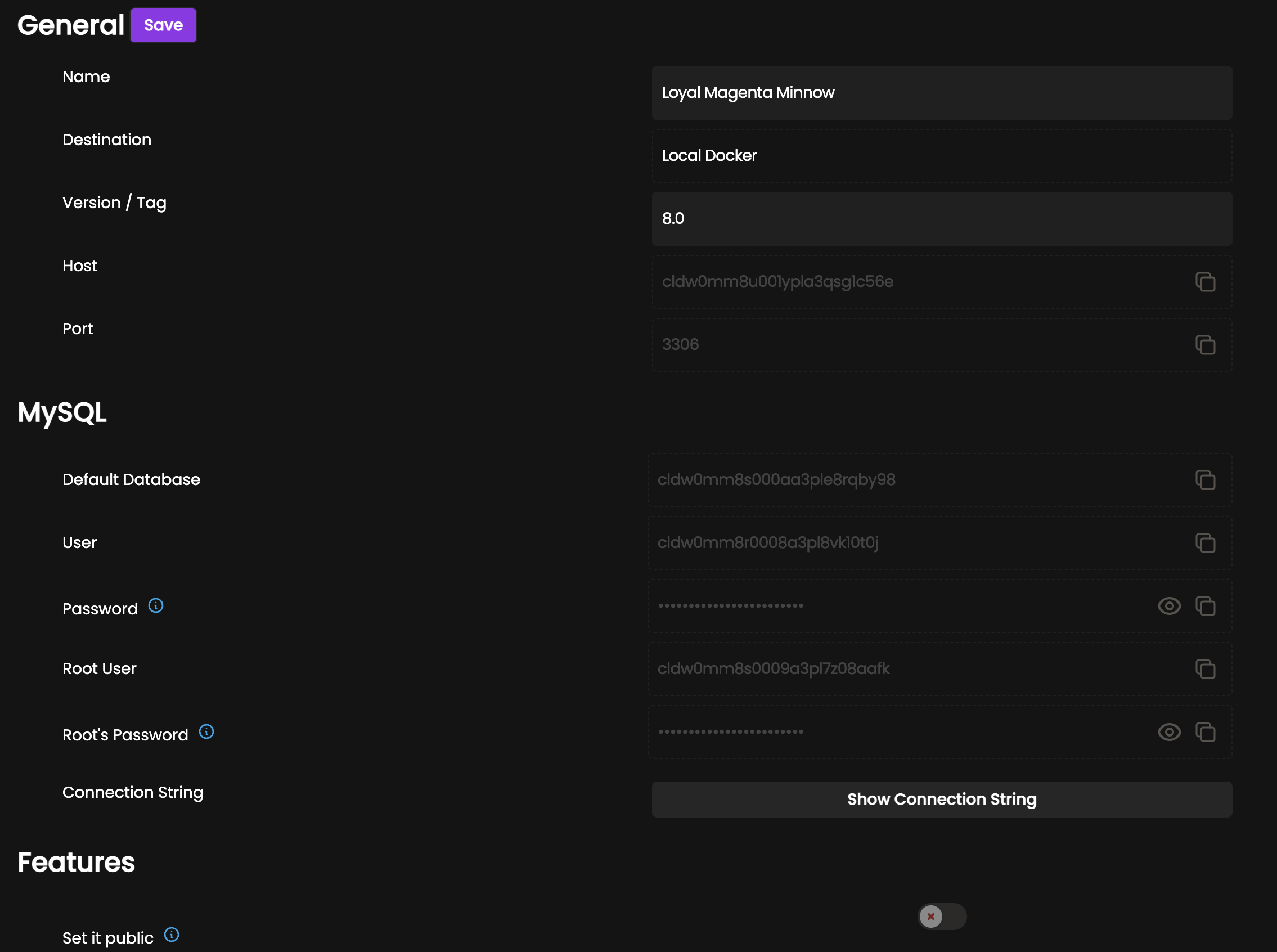 Bug Database Fields Are Not Editable · Issue 907 · Coollabsiocoolify · Github