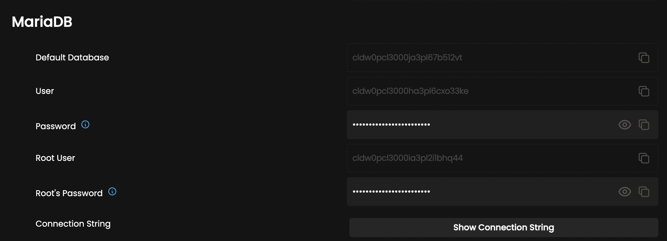 Bug Database Fields Are Not Editable · Issue 907 · Coollabsio