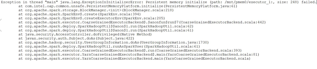 Error when using PMEM_AND_DISK storage level · Issue #56 · oap-project/pmem-spill · GitHub