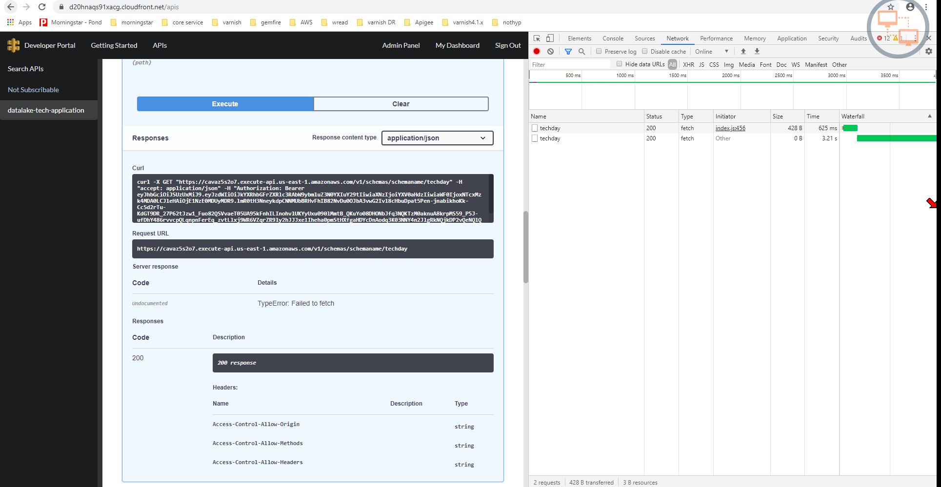 Unable To Get The Response From The Developer Portal · Issue 314 · Awslabs Aws Api Gateway