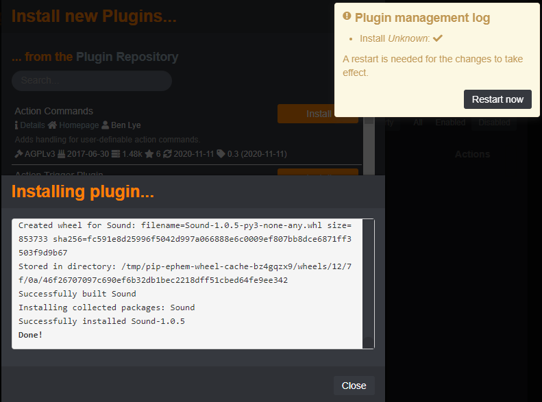 Python 3.7 · Issue #4 · MoonshineSG/OctoPrint-Sound · GitHub