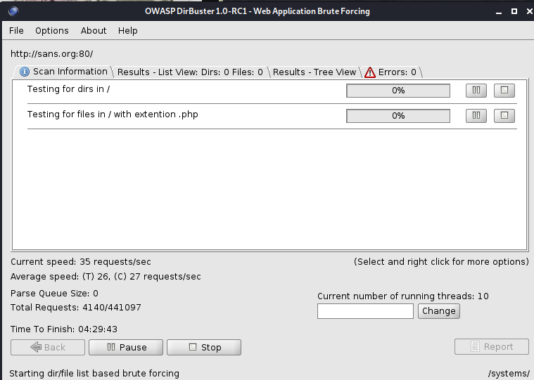 GitHub - janelhuang28/DirBuster: Dirbuster is a tool used to identify all the hidden directories ...