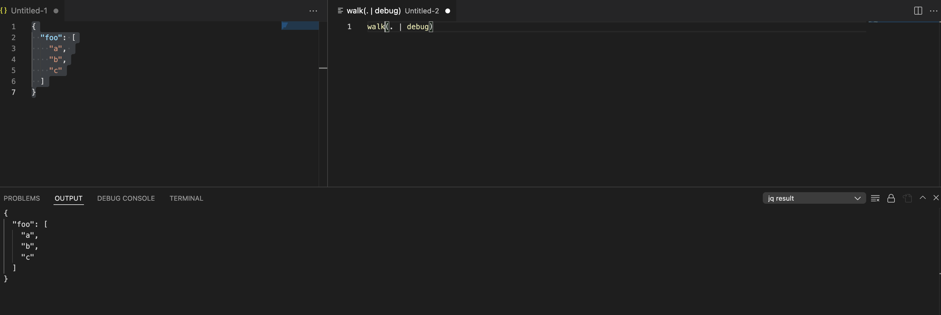 Support `debug` filter · Issue #13 · petli-full/jq-vscode · GitHub Support `debug` filter · Issue #13 · petli-full/jq-vscode · GitHub