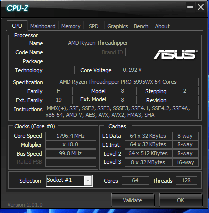 AMD Threadripper PRO 5995WX 64-cores, with huge pages, 1gb pages and 64 ...