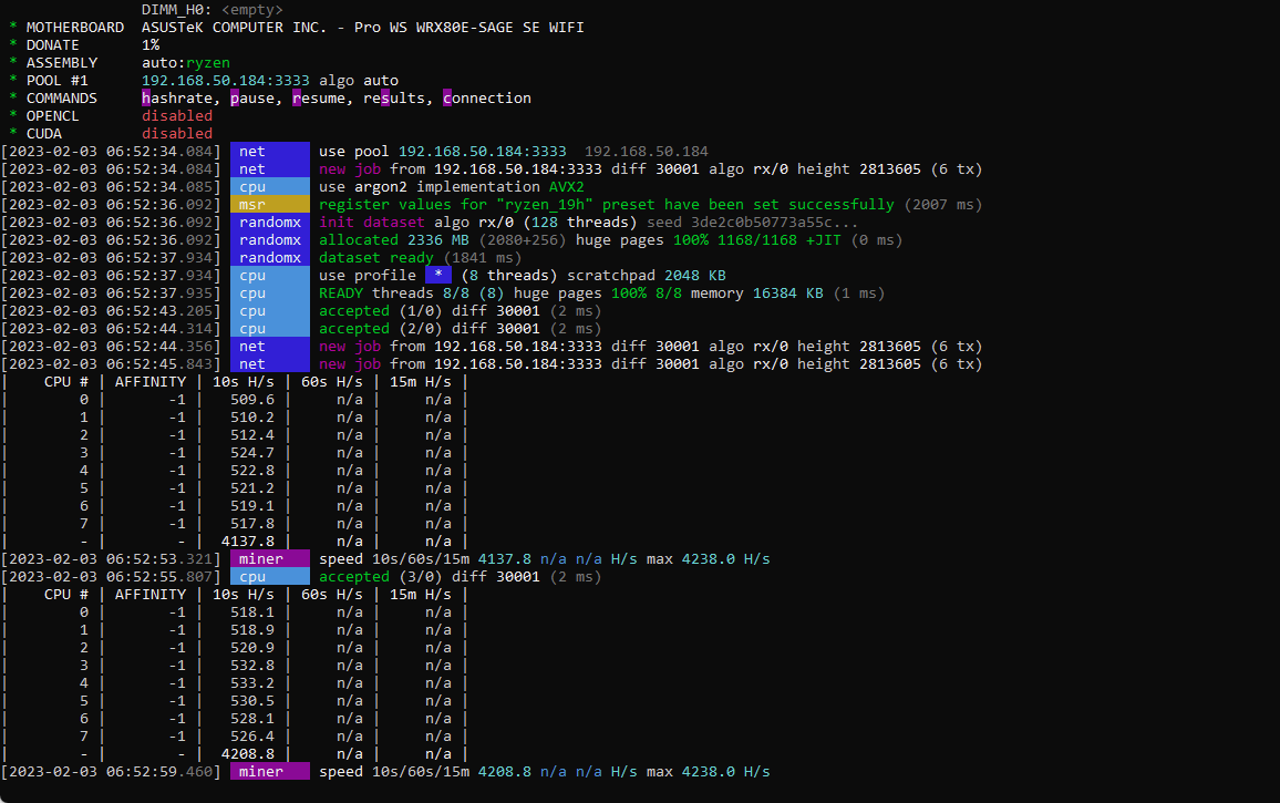 AMD Threadripper PRO 5995WX 64-cores, with huge pages, 1gb pages and 64 ...