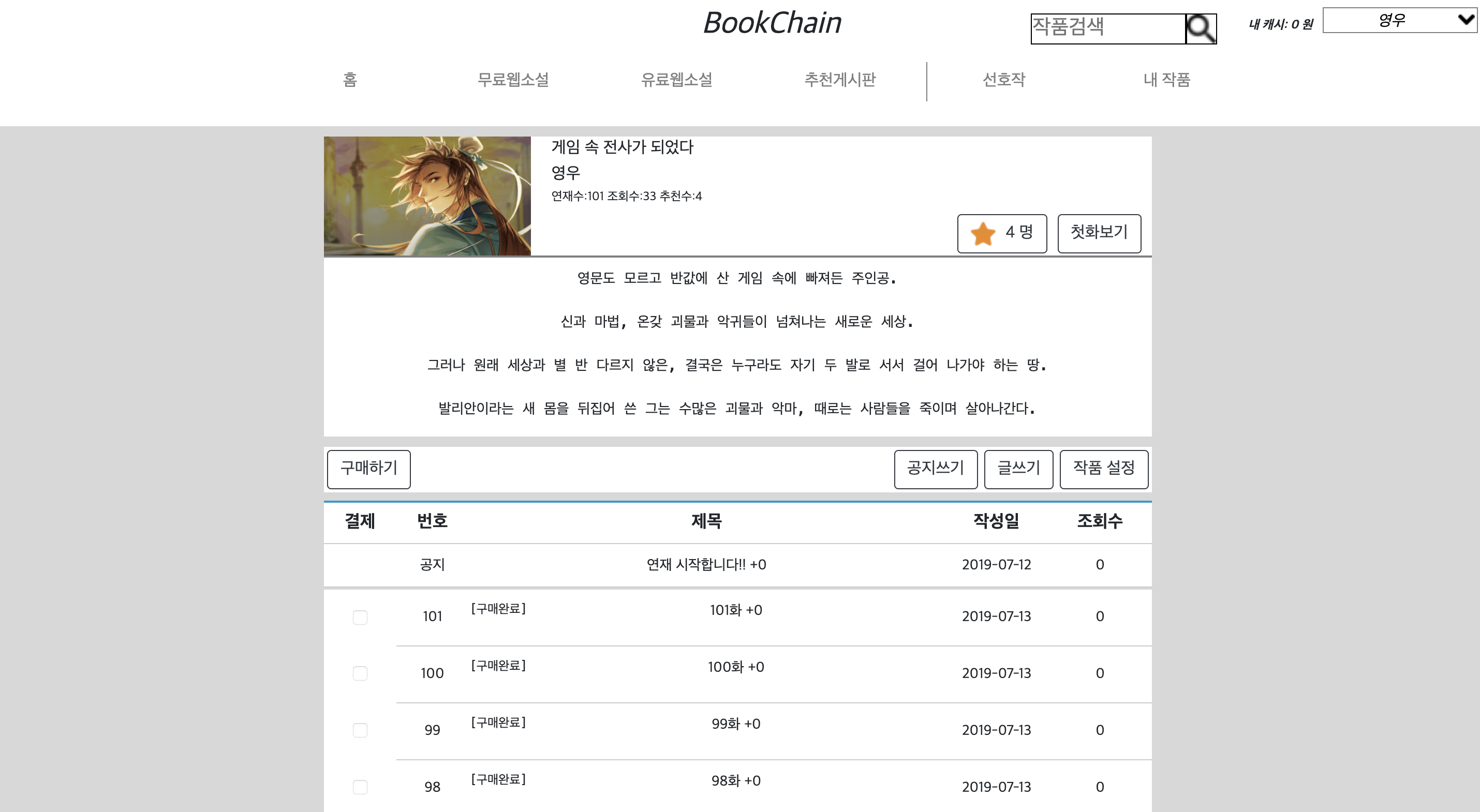 Github Kangyeongwoophpproject Php Html Mysql 을 이용한 웹소설 사이트