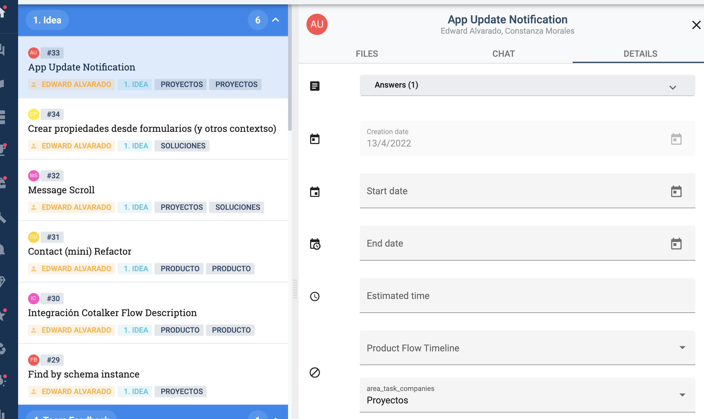 Bug Report Status1 2345 No Se Ven Reflejados En Detalles · Issue 835 · Cotalker 
