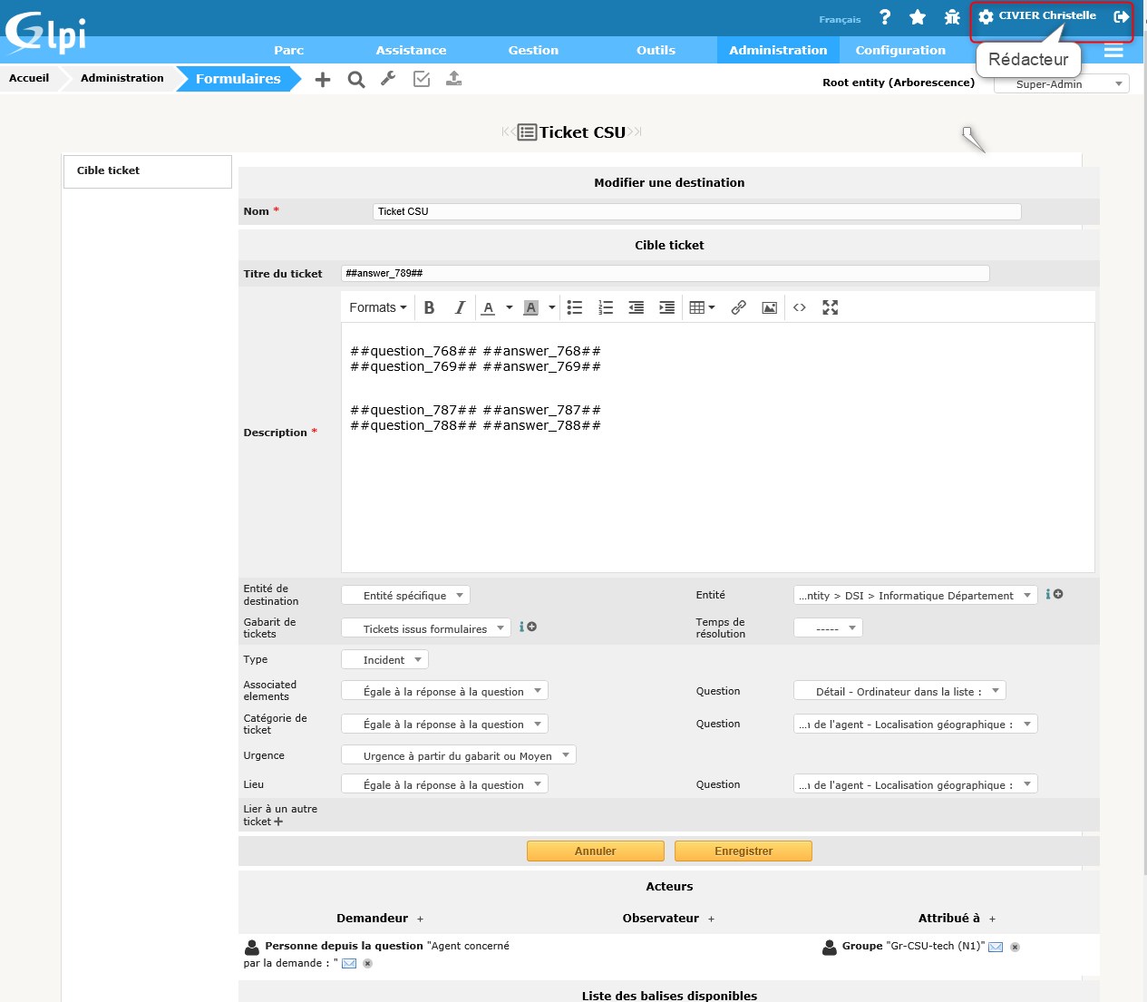 Problem on the redaction field · Issue #1686 · pluginsGLPI/formcreator · GitHub