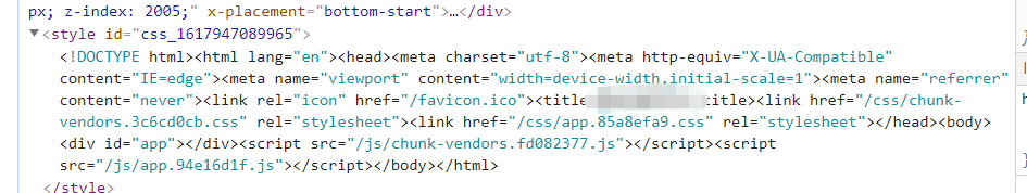一级路由里边 生成的css 是html 并且更改不生效 大佬请进 ,万分火急求助!!!! · Issue 70 · Hzsrc